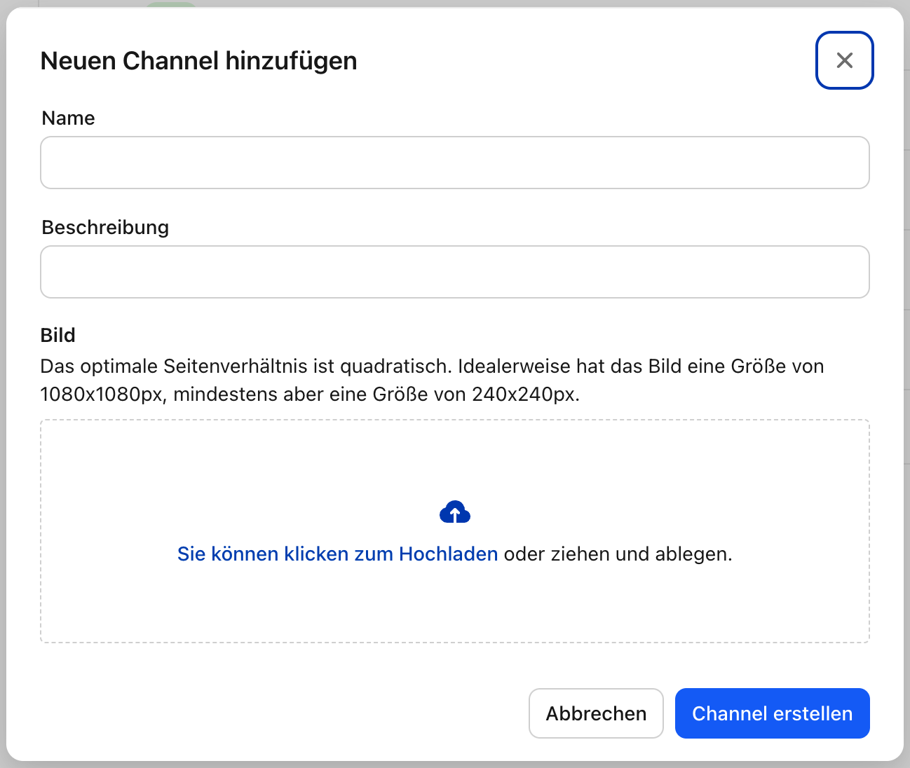 Channel erstellen, bearbeiten und löschen – Flip Support