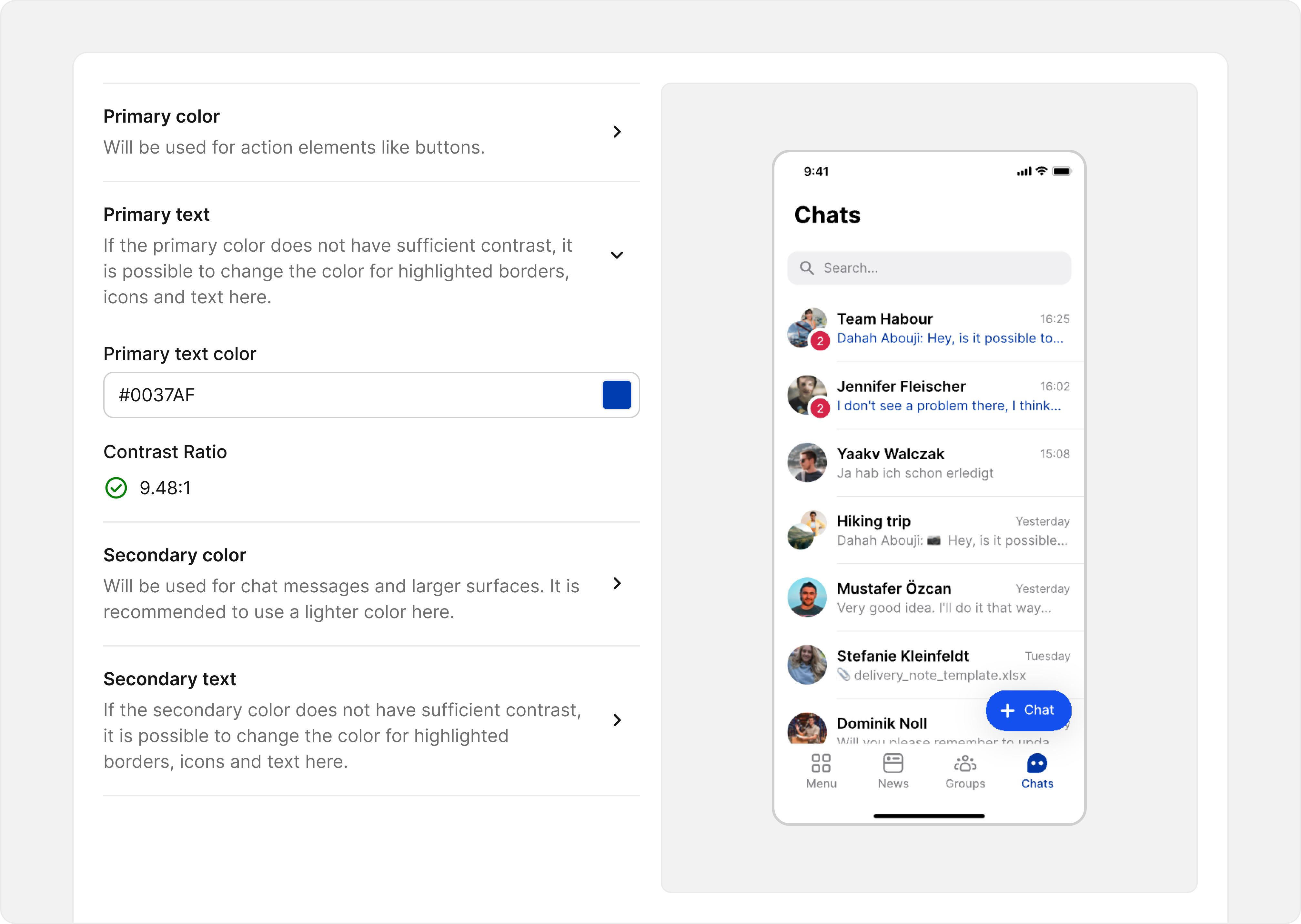 Modify the branding of the app – Flip Support