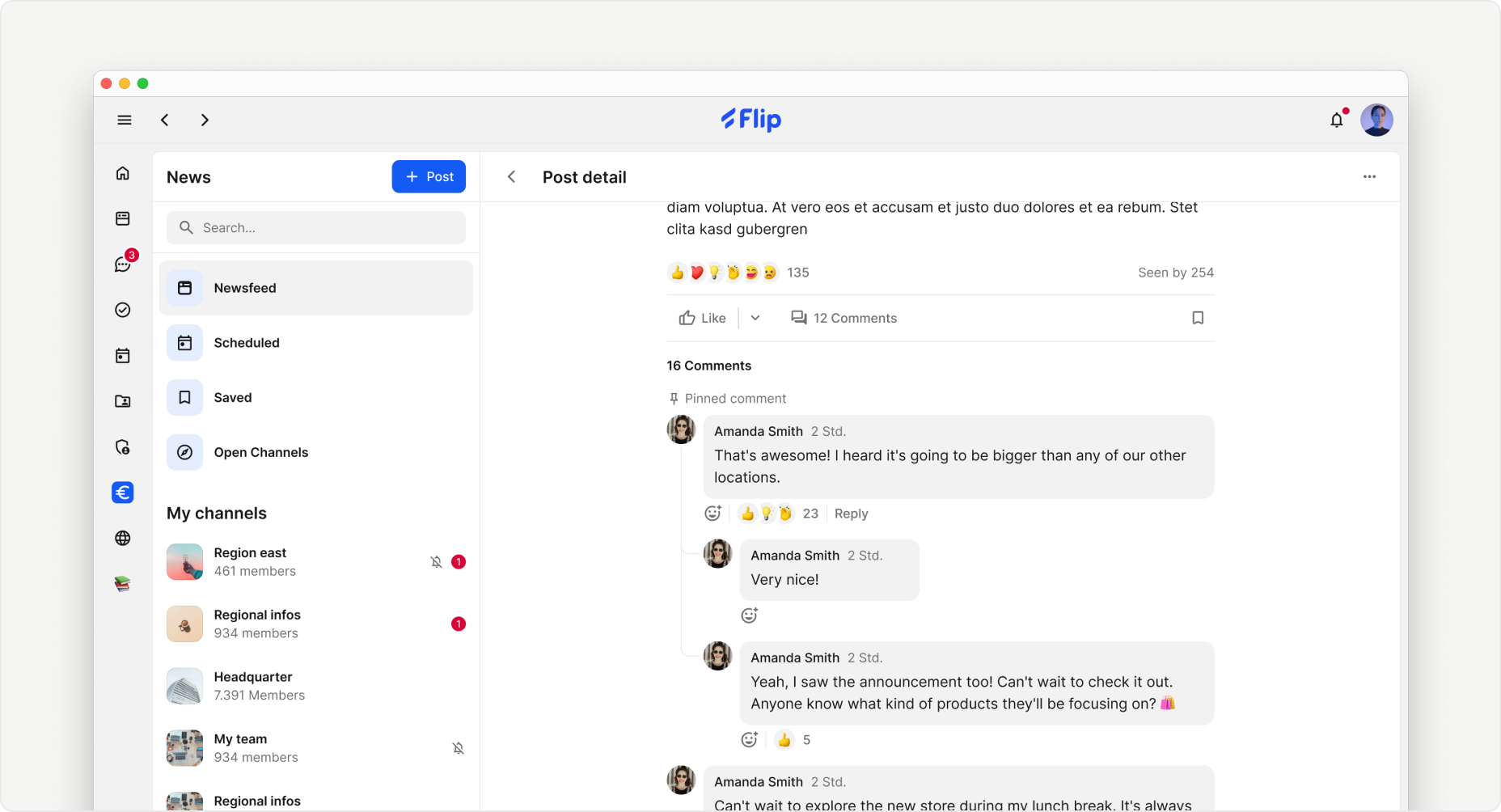 How can I pin a comment? – Flip Support
