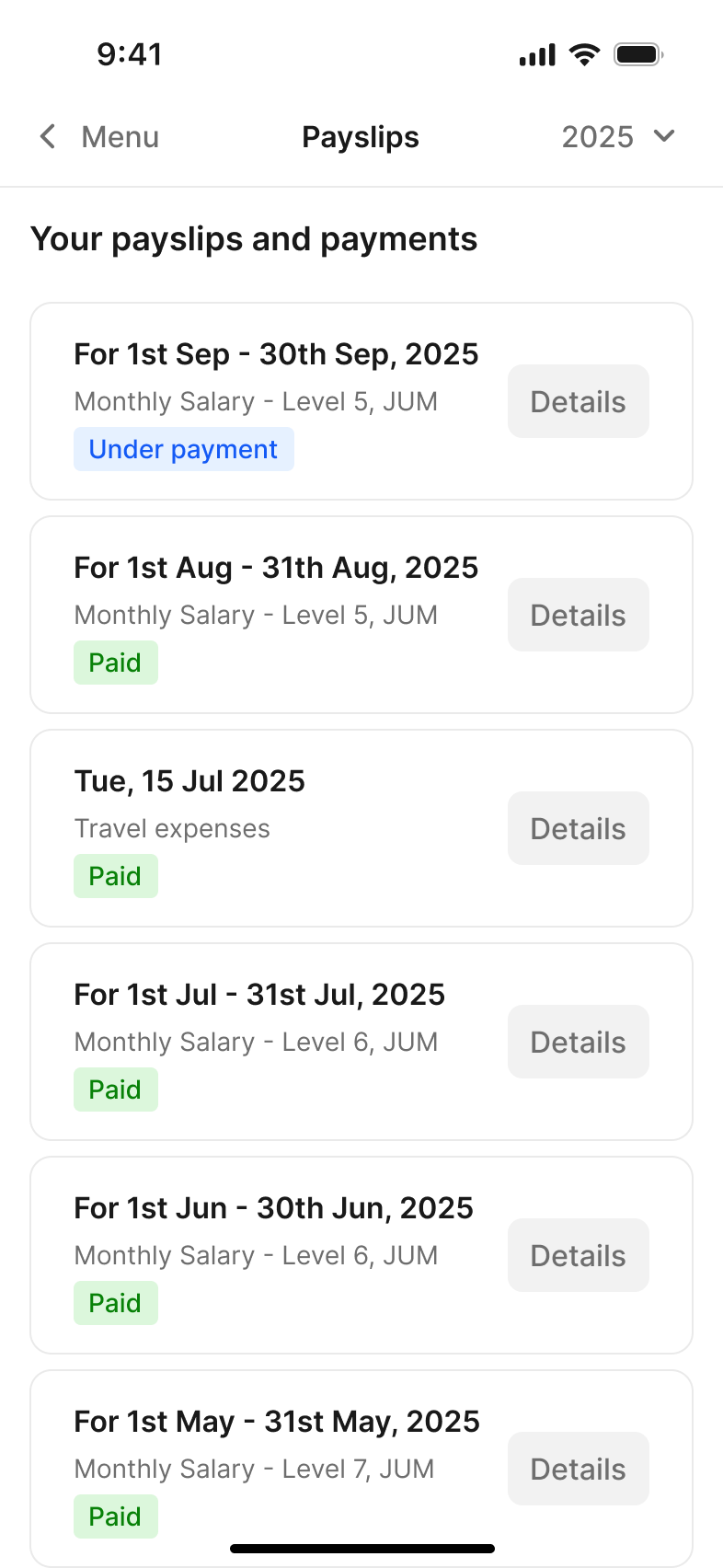 Payslip Mini App – Flip Support